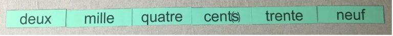 Numération : étiquettes-mots et étiquettes chiffrées – GEM